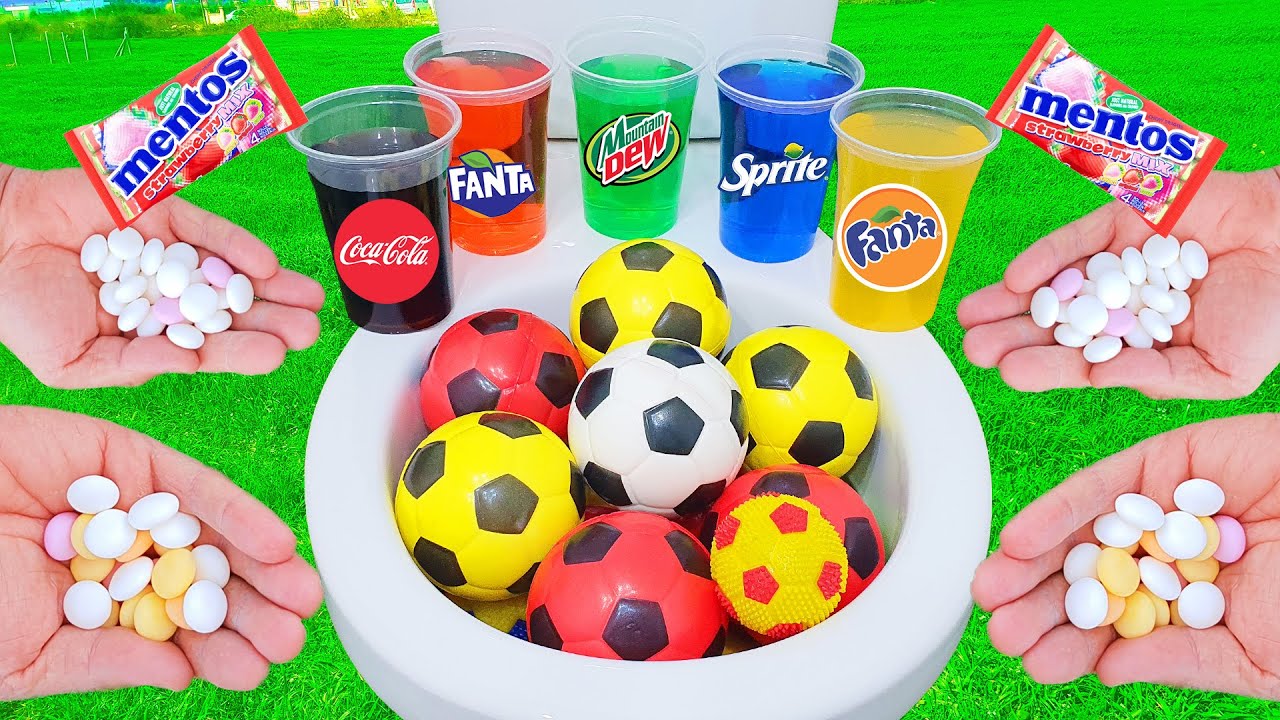 Süper Football Coca Cola Nutella Pepsi Fanta Sprite and Mentos! Bu ...