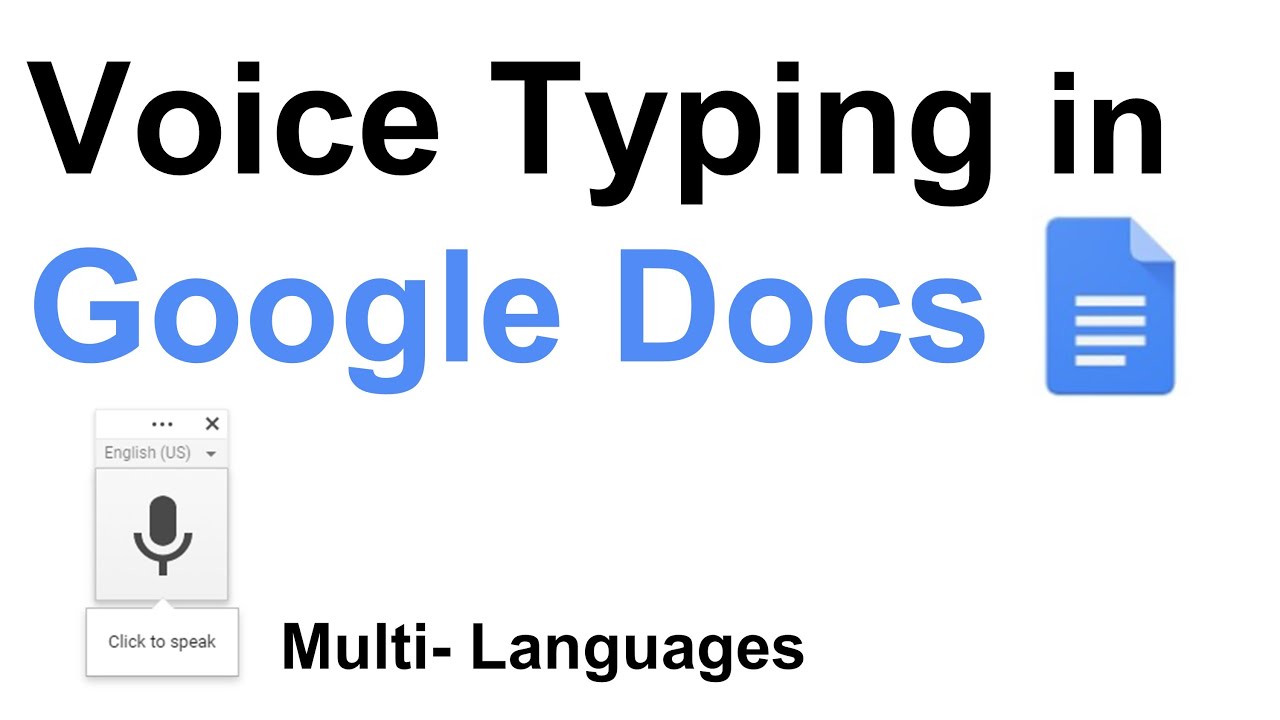 Voice Typing in Google Docs || Data Entry with Speaking in Google Docs ...