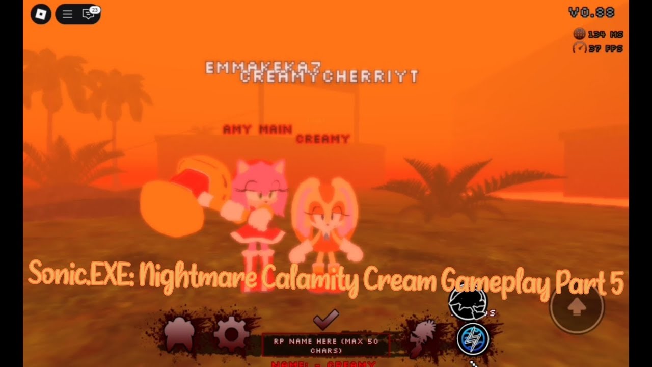 Sonic.EXE: Nightmare Calamity | Cream Gameplay Part 5 - YouTube