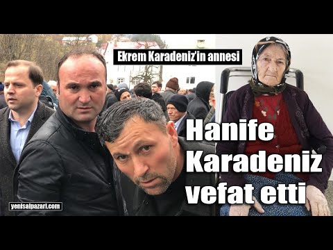 Simenli Mahallesi'nde Hanife Karadeniz'in cenazesi