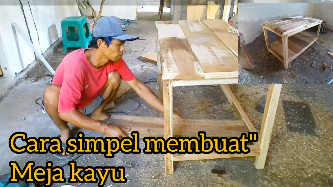 cara membuat meja, sederhana, meja serbaguna, @maskepo99 - YouTube