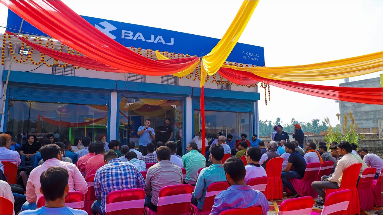 SK Bajaj Showroom Opening Ceremony Thutibari - YouTube