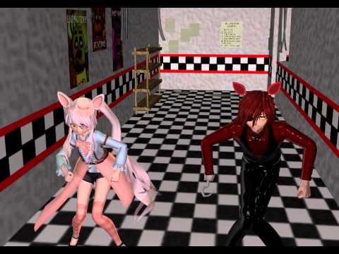 MMD x FNAF Foxy and Mangle Dance Scream