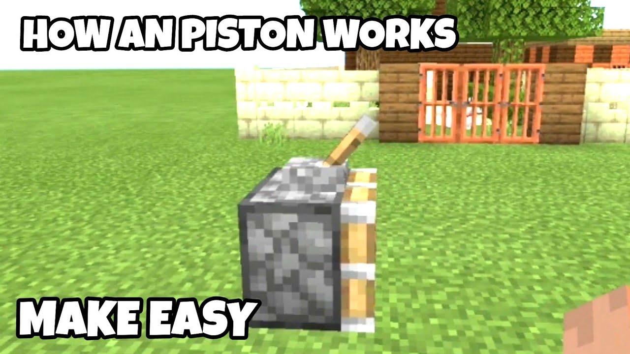 how an piston works minecraft - YouTube