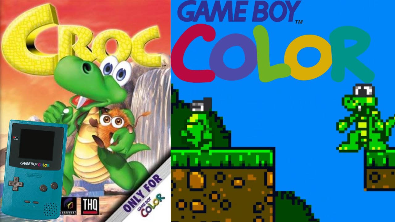 Croc (2000) Nintendo GameBoy Color Gameplay in HD～4K 60FPS - YouTube