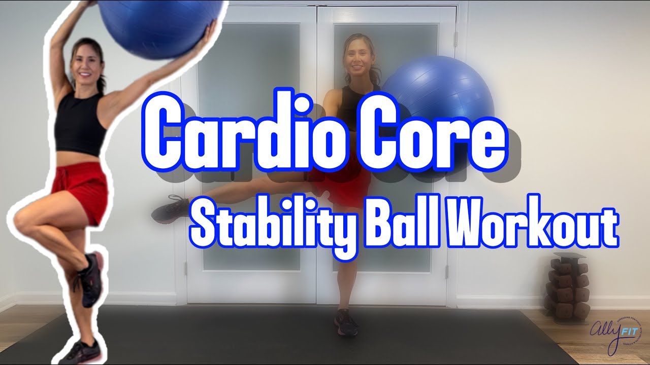 Fat Burning Stability Ball Workout | 35-Minutes | Full Body Home ...