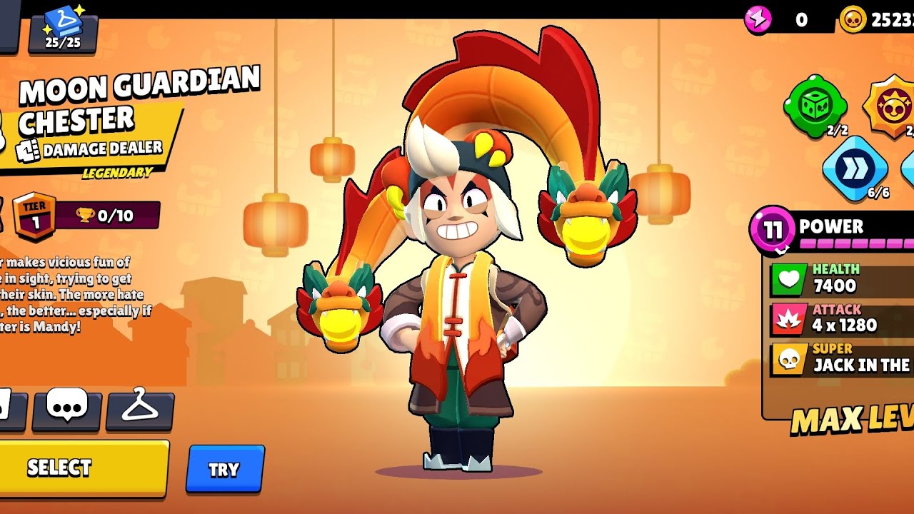 All Moon Guardian Chestee Skin All In Brawl Stars! - YouTube