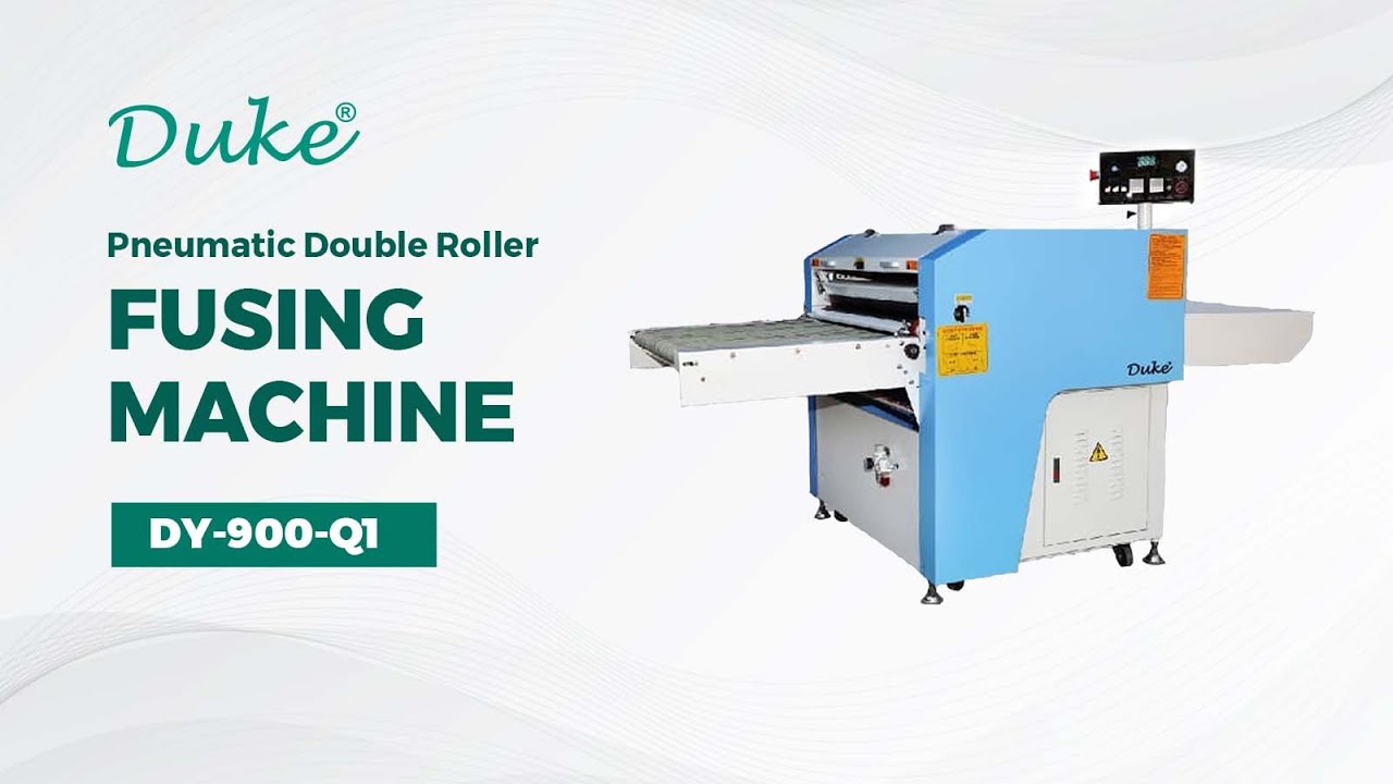 DY-900-Q1 Pneumatic Double Roller Fusing Machine | Best Fabric Bonding ...