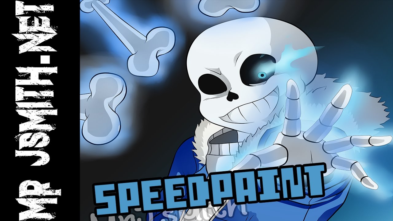 SpeedPaint | Sans | Paint tool SAI | Mr JSmith.net | Undertale :v - YouTube