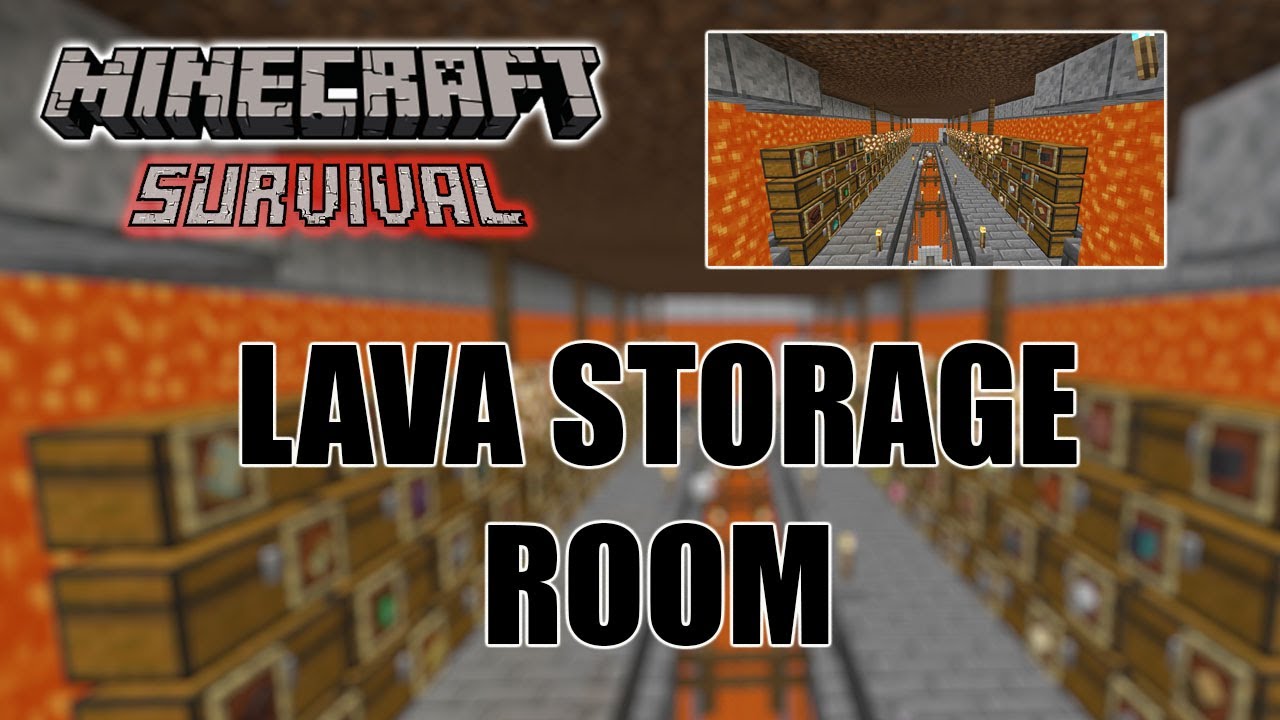 We Built A Lava Storage Room! And Log Cabin Update! Minecraft Survival ...