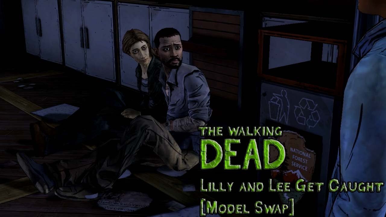 Walking Dead - Lilly and Lee Get Caught [Model Swap] - YouTube