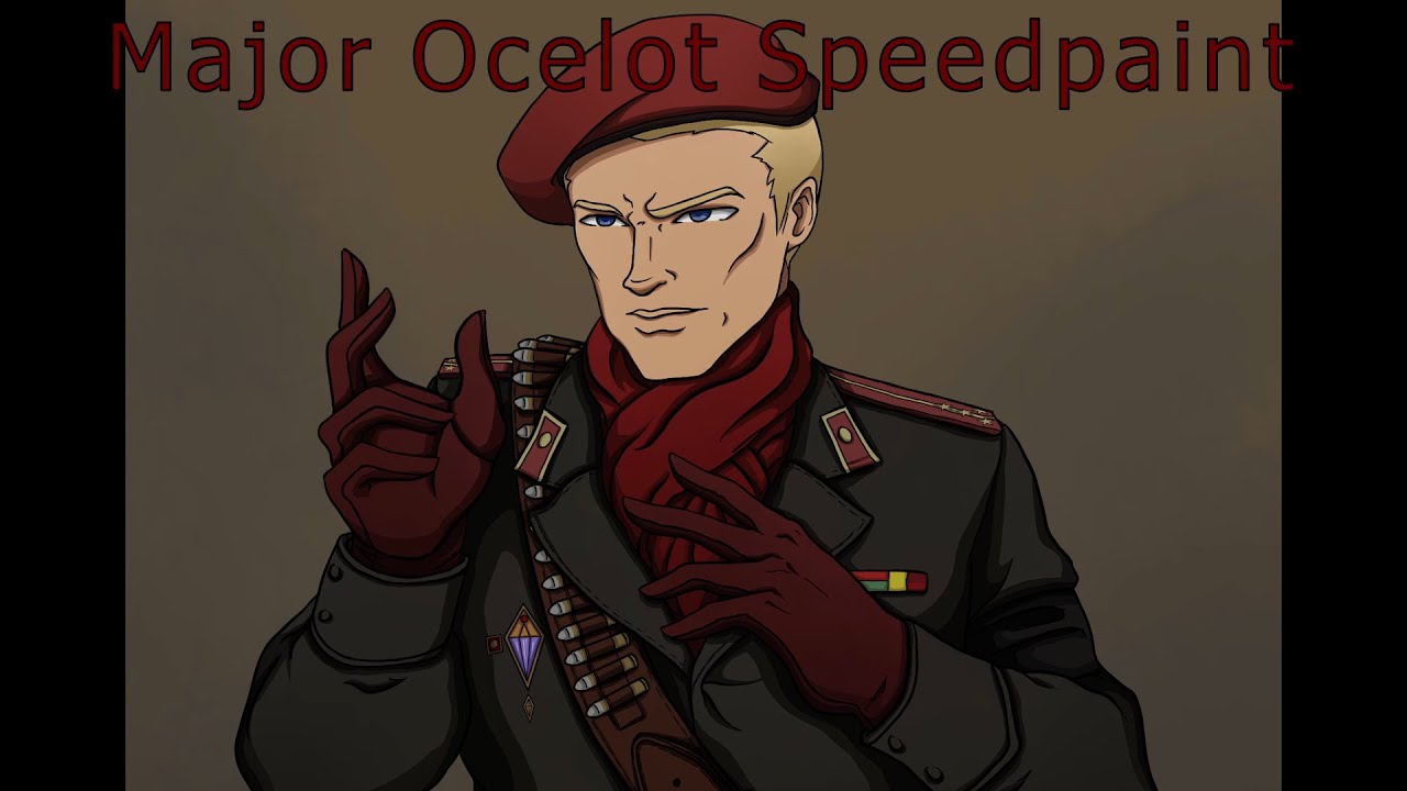 MGS3 - Major Ocelot Speedpaint - YouTube