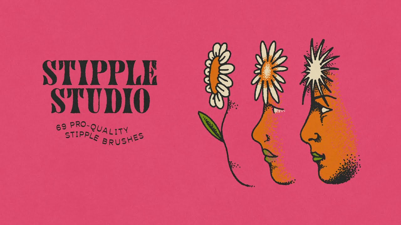 Stipple Studio Brushes for Procreate, Photoshop & Affinity. - YouTube