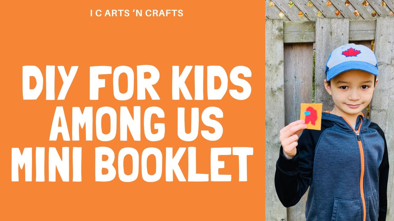 Easy DIY Among us mini booklet | 5 min craft | paper craft for kids ...