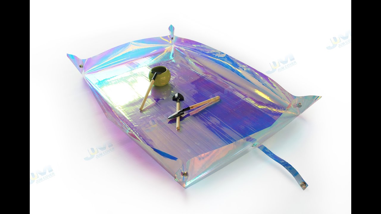 Plant Repotting Mat for Indoor Gardening, Iridescent Holographic Roll ...
