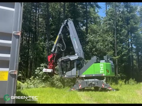 TH3 Tree Care Handler Trimming Vegetation in New Hampshire - YouTube
