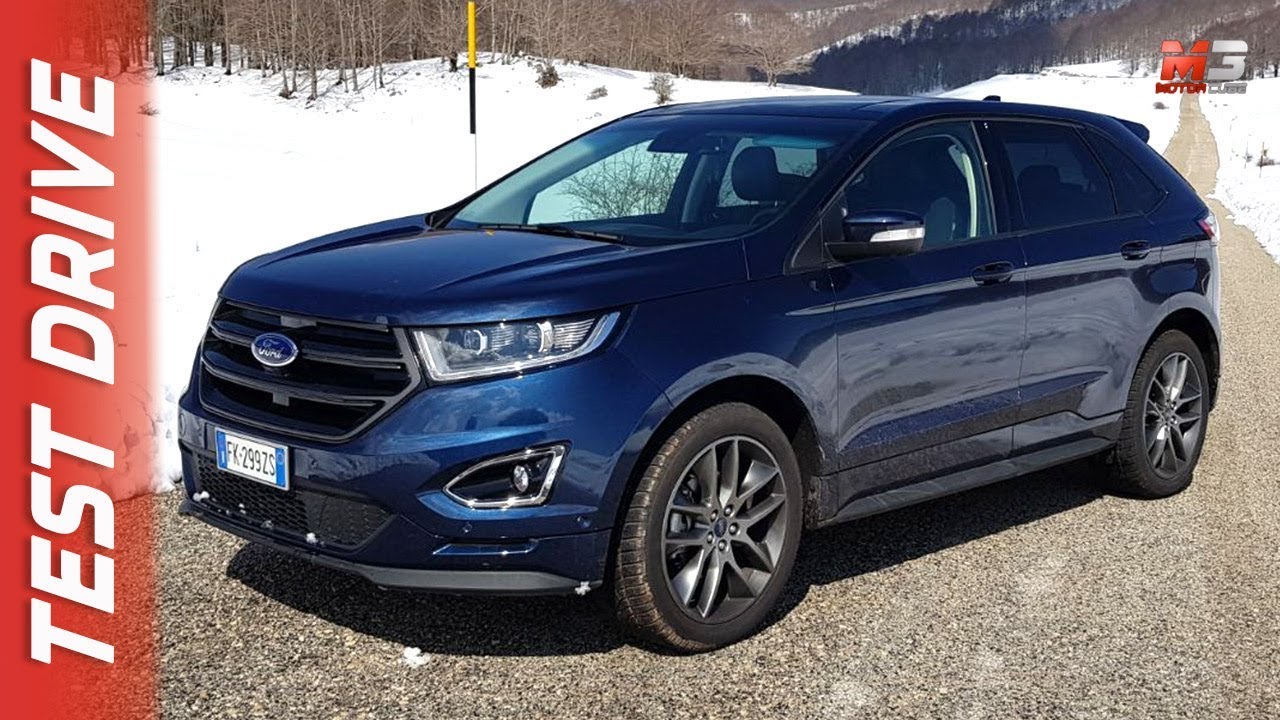 NEW FORD EDGE ST LINE 2018 - FIRST SNOW TEST DRIVE - YouTube