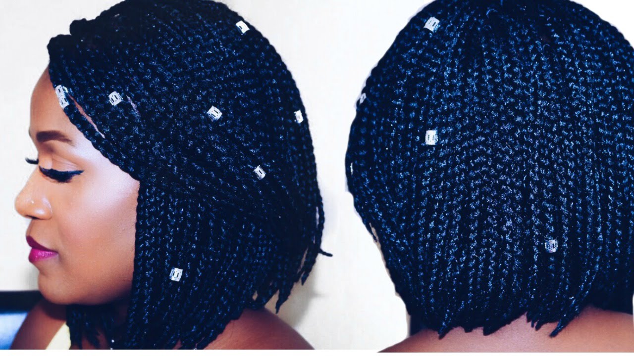 How To | Bob Box Braid On Natural Hair - YouTube