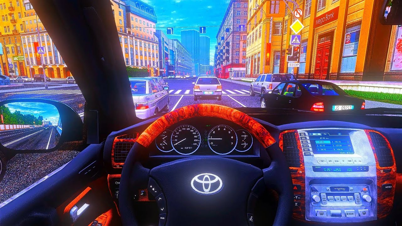 Afternoon Drive | City Car Driving | Toyota Land Cruiser 4.7 100 - YouTube