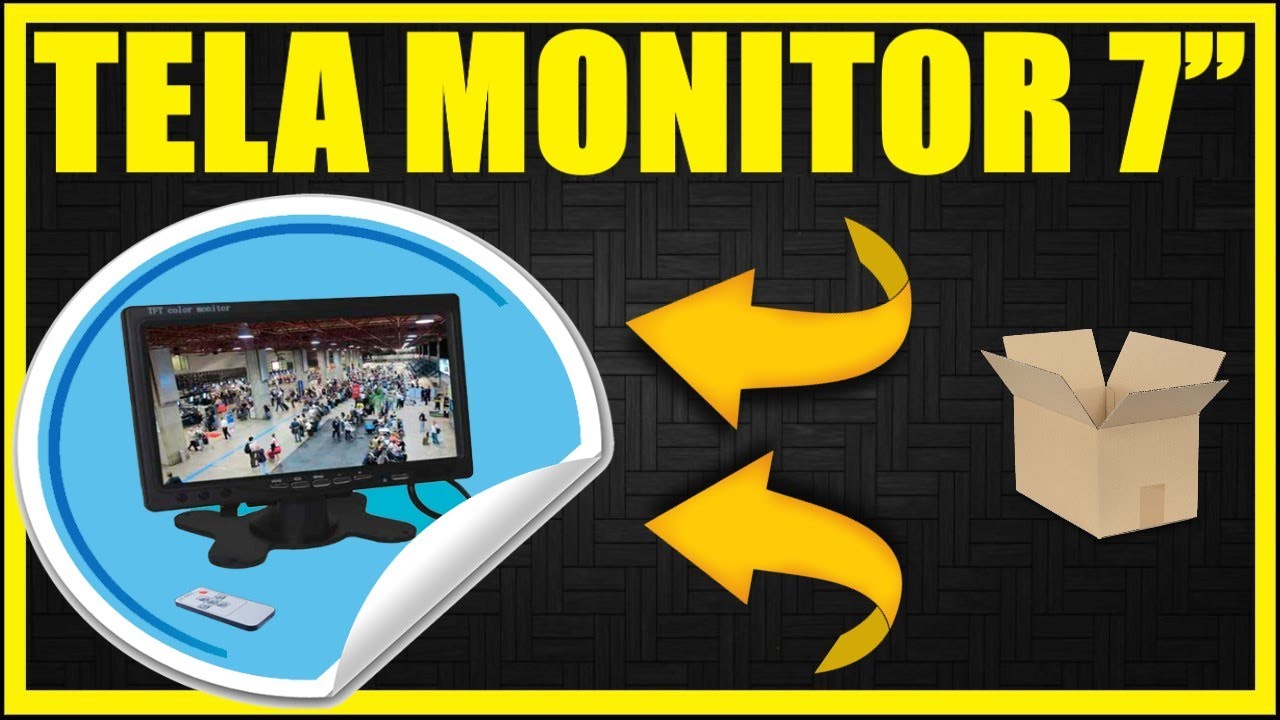 Tela Monitor 7” LCD Colorido TFT Led COMO INSTALAR & UNBOXING #ALANROD ...