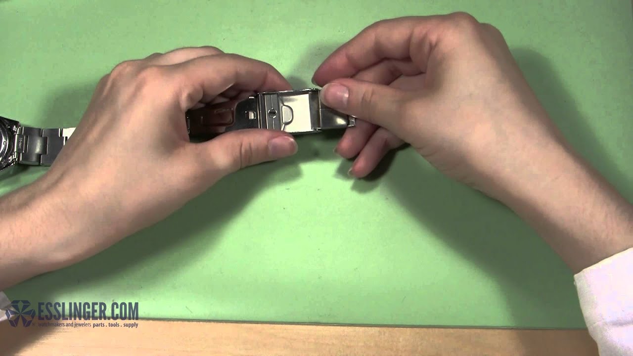 How to Install a Spring Loaded Buckle Extender to Metal Watch Bands ...