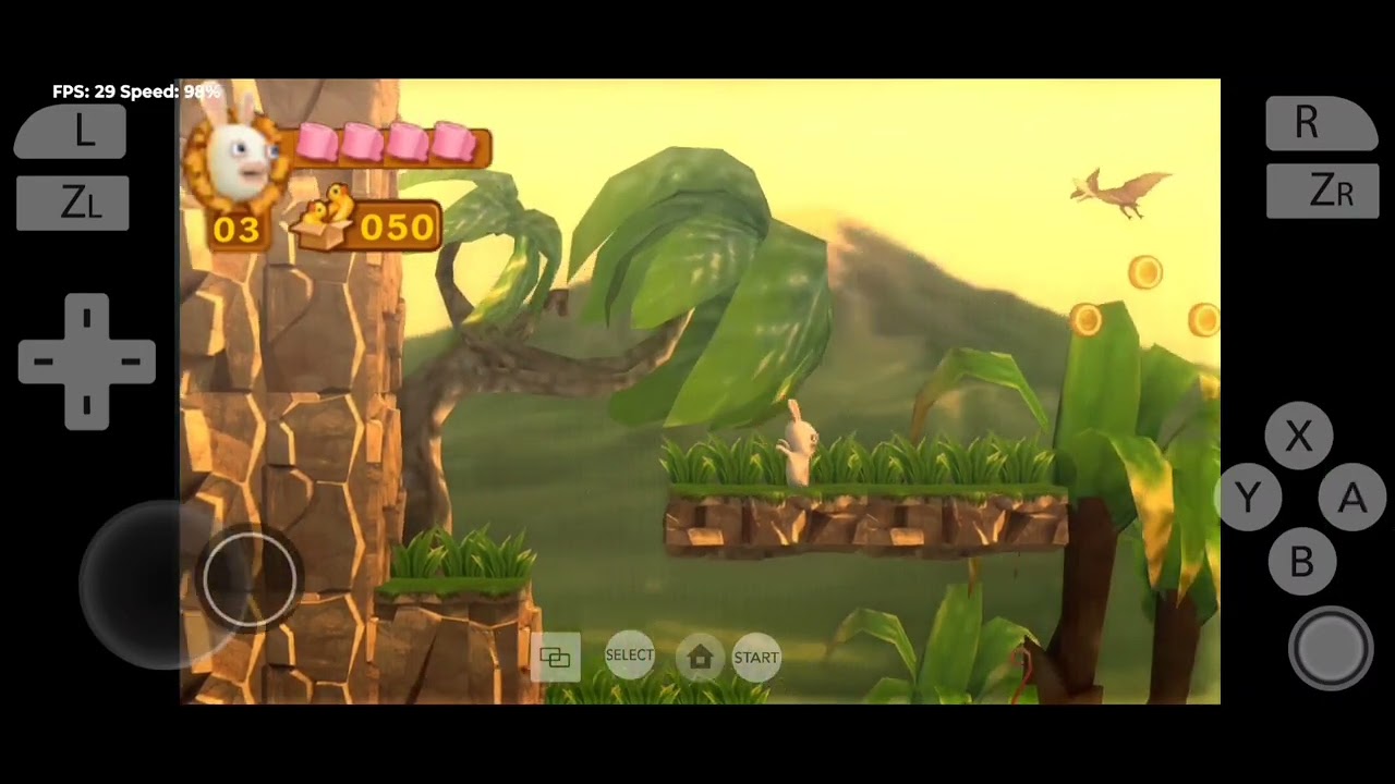 Rabbids 3D Nintendo 3DS Lime3ds Emulator android gameplay - YouTube