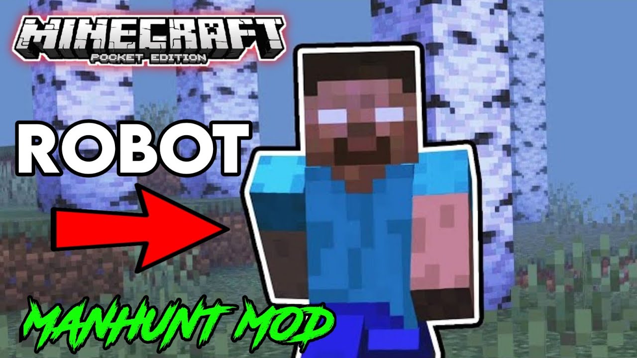 Manhunt Addon for Mcpe mod | Manhunt mod for Minecraft bedrock edition - YouTube