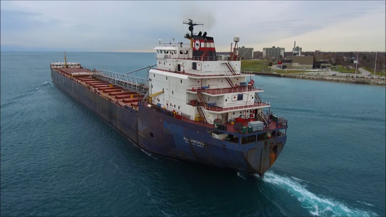 ALGOWOOD - Upbound Port Huron, Michigan 12-31-2016 - YouTube
