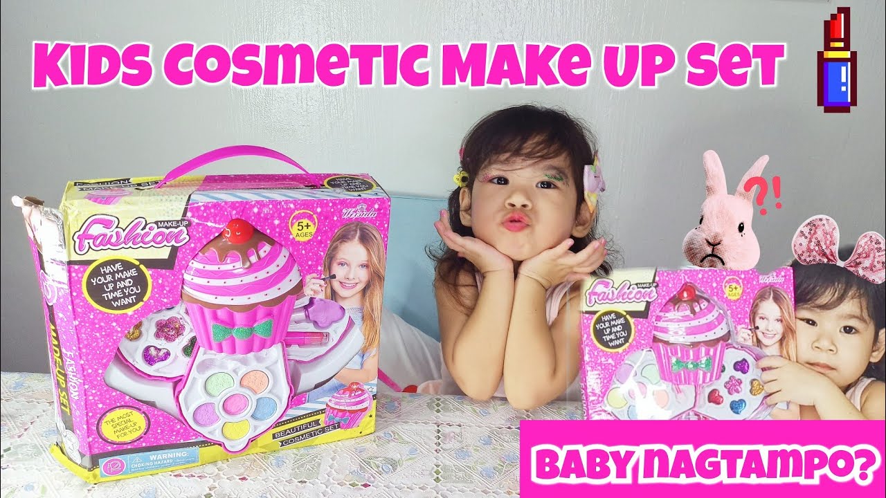 Unboxing Fashion Kids Cosmetic Make Up Set | Baby Bakit Nagtampo? - YouTube