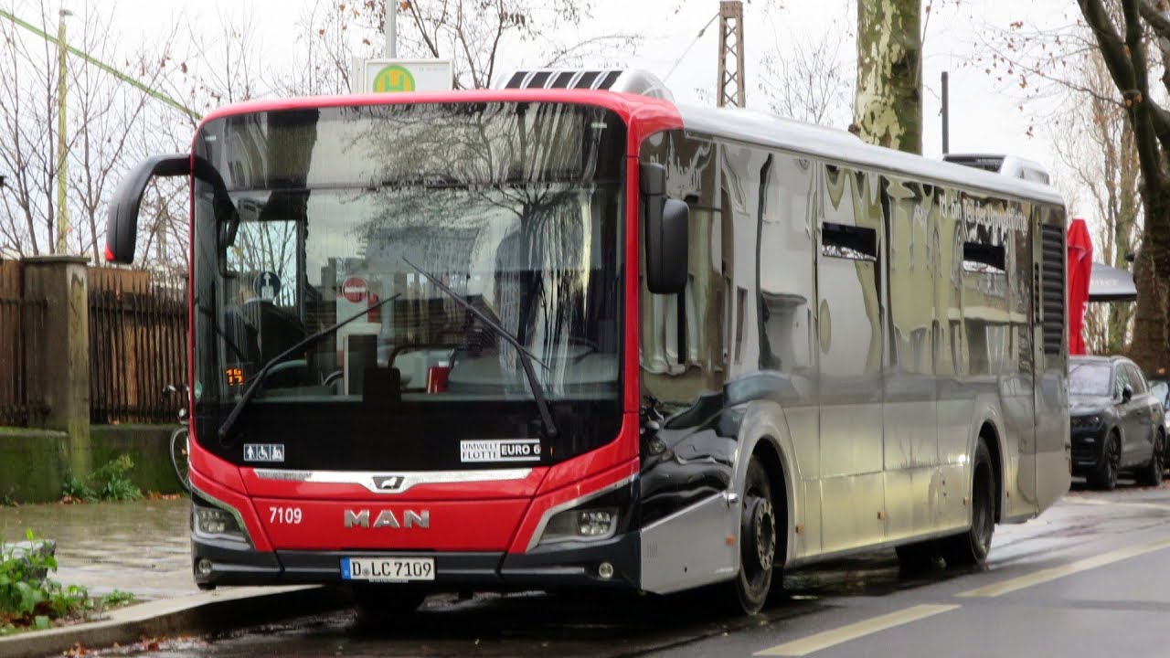 [Sound] Bus MAN NL 330 Hybrid (12C) | #7109 | Rheinbahn AG Düsseldorf ...