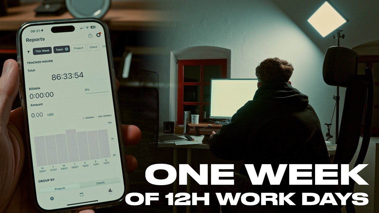 Another week of working 12 hours every day | 86 hour work week - YouTube