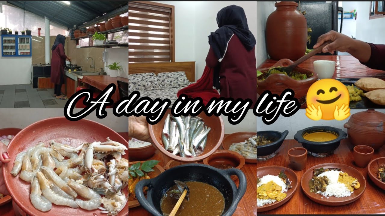 A day in my life#prawns and crab curry#Matti curry#cleaning motivation ...