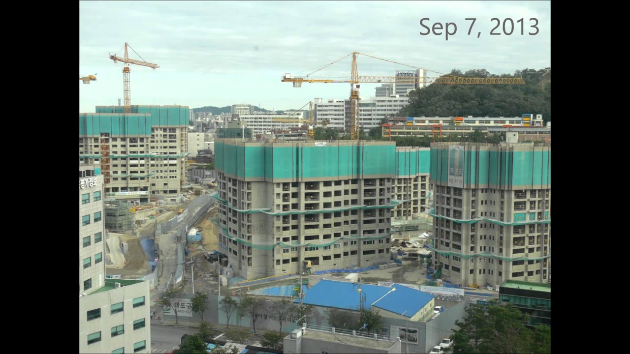 Korean Construction Time Lapse - YouTube