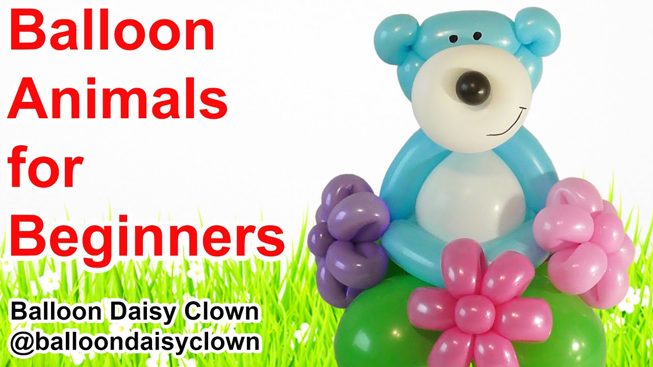 Balloon Animals for Beginners - Teddy Bear TUTORIAL - YouTube