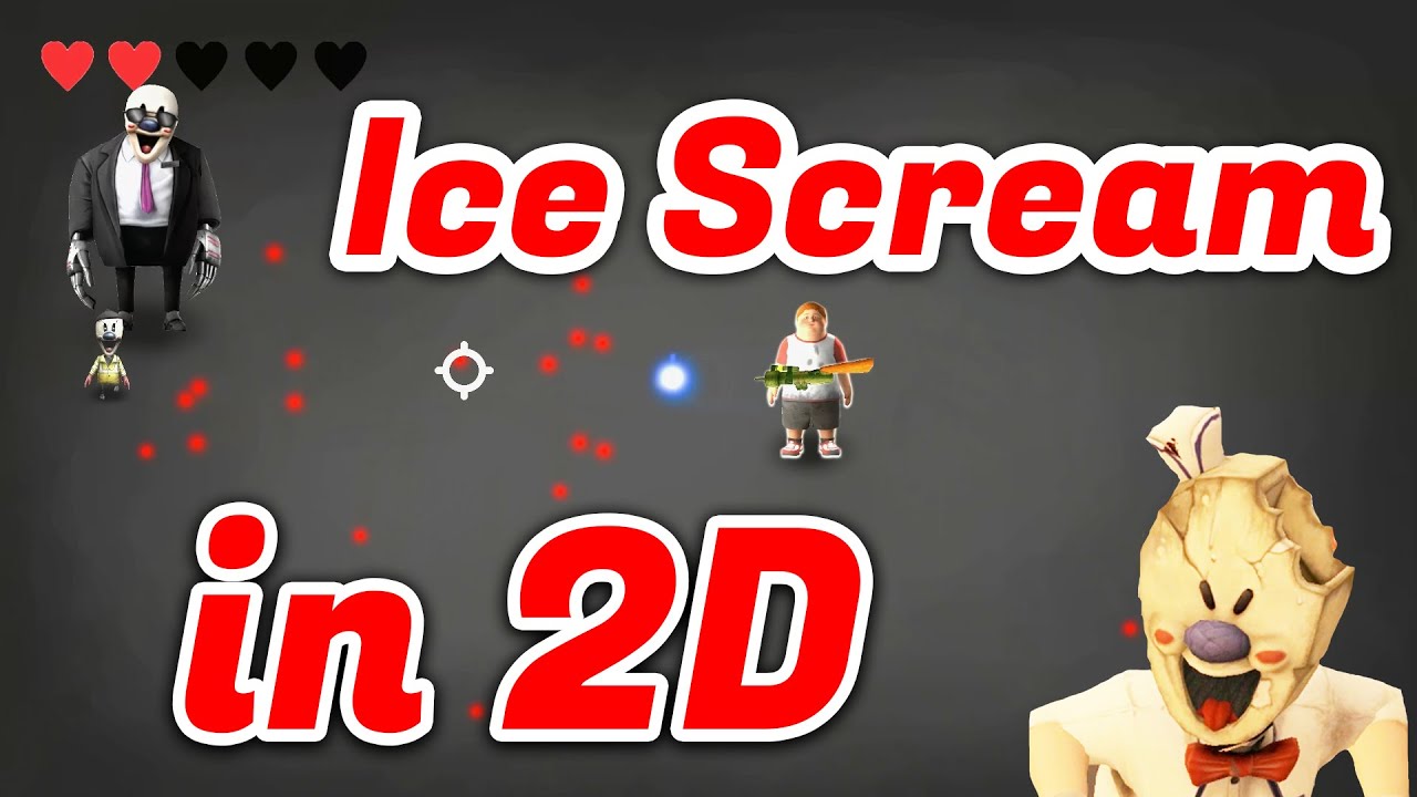 I Made Ice Scream in 2D 😂 Ice Scream 2D - YouTube