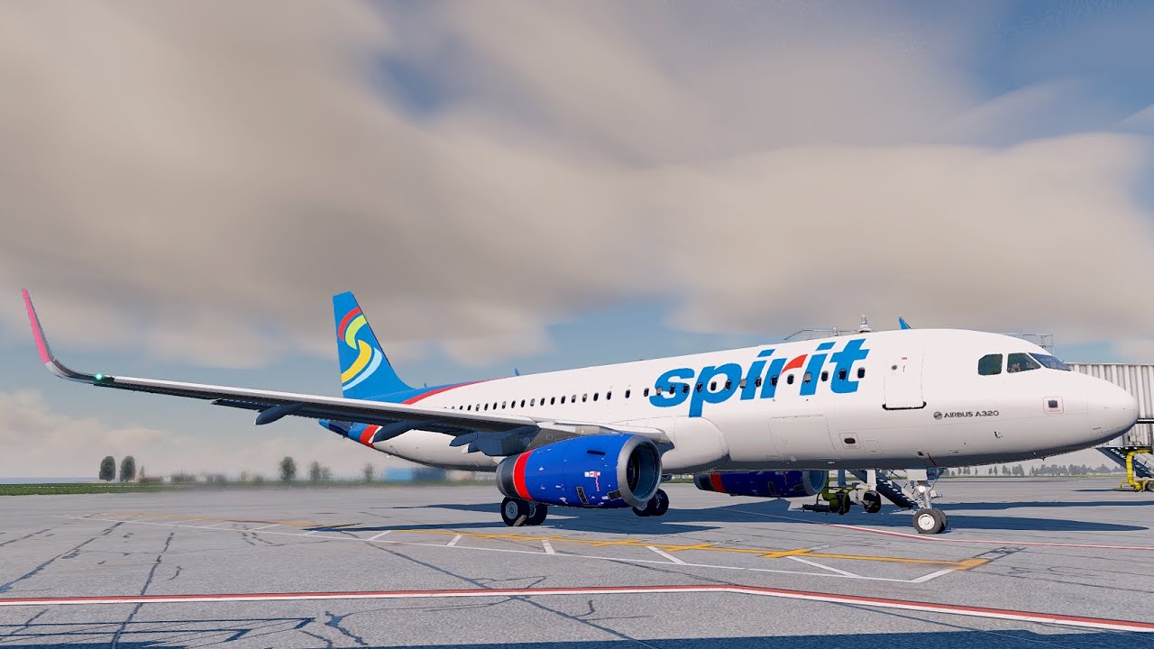 X-Plane 11 - Spirit Skittles - Airbus A320 - Fort Lauderdale (KFLL) to ...