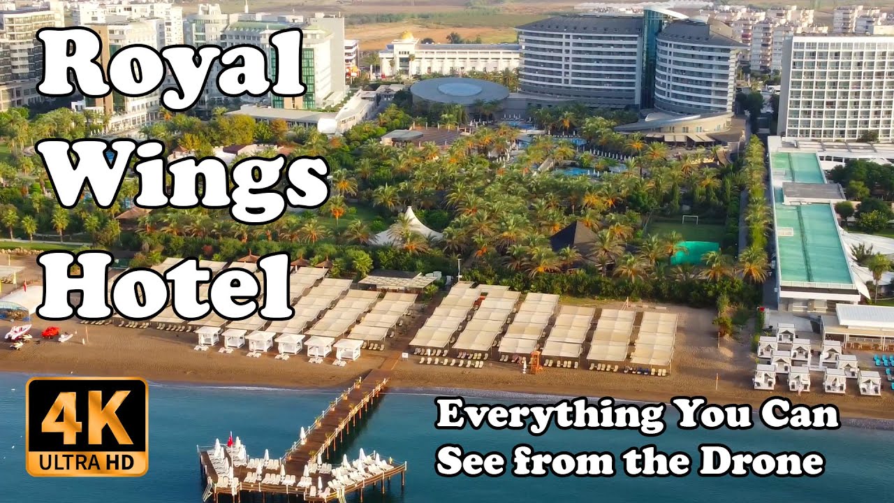 Royal Wings Hotel from Drone Lara Antalya Turkey in 4K - YouTube