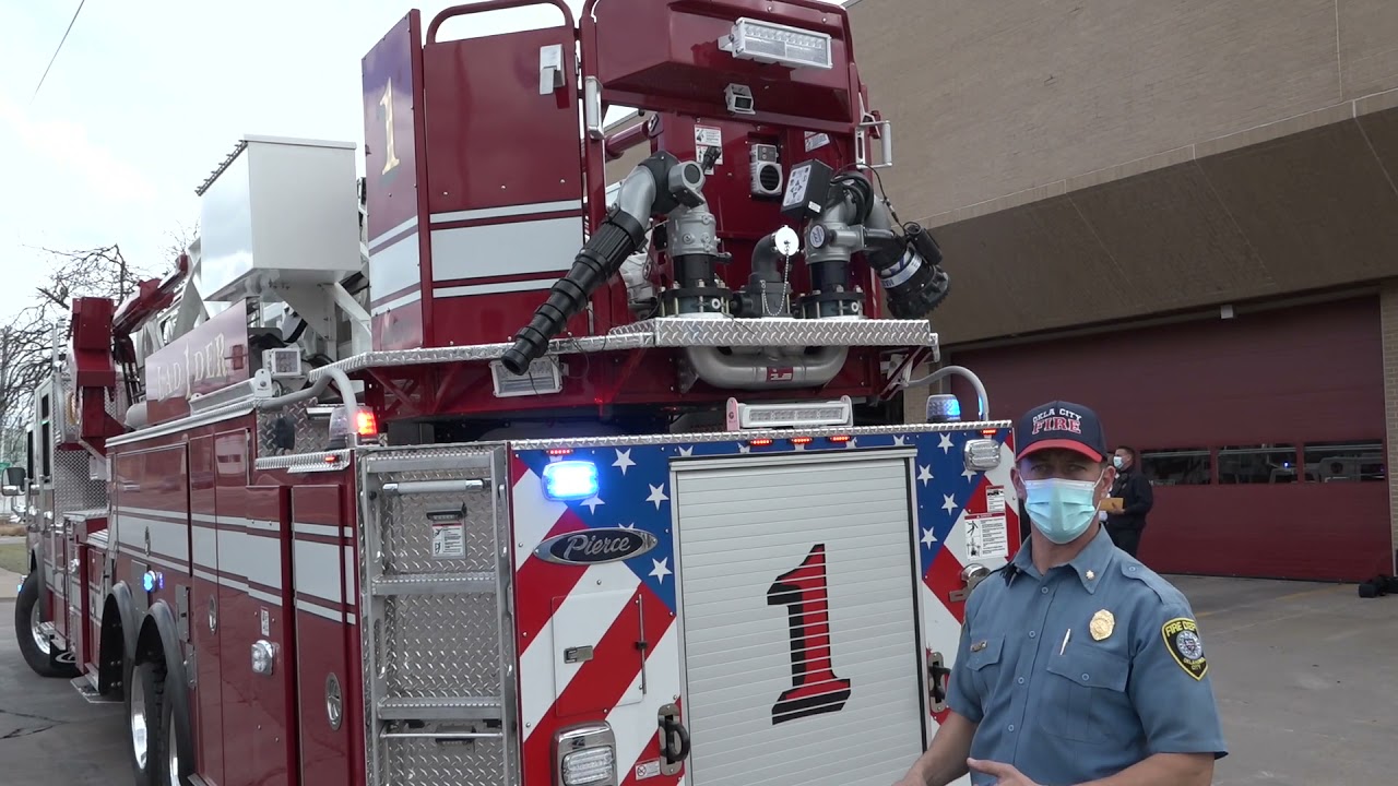 OKCFD Receives New Ladder 1 - YouTube