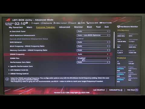 How To Change DRAM Frequency In Asus Z790 Series