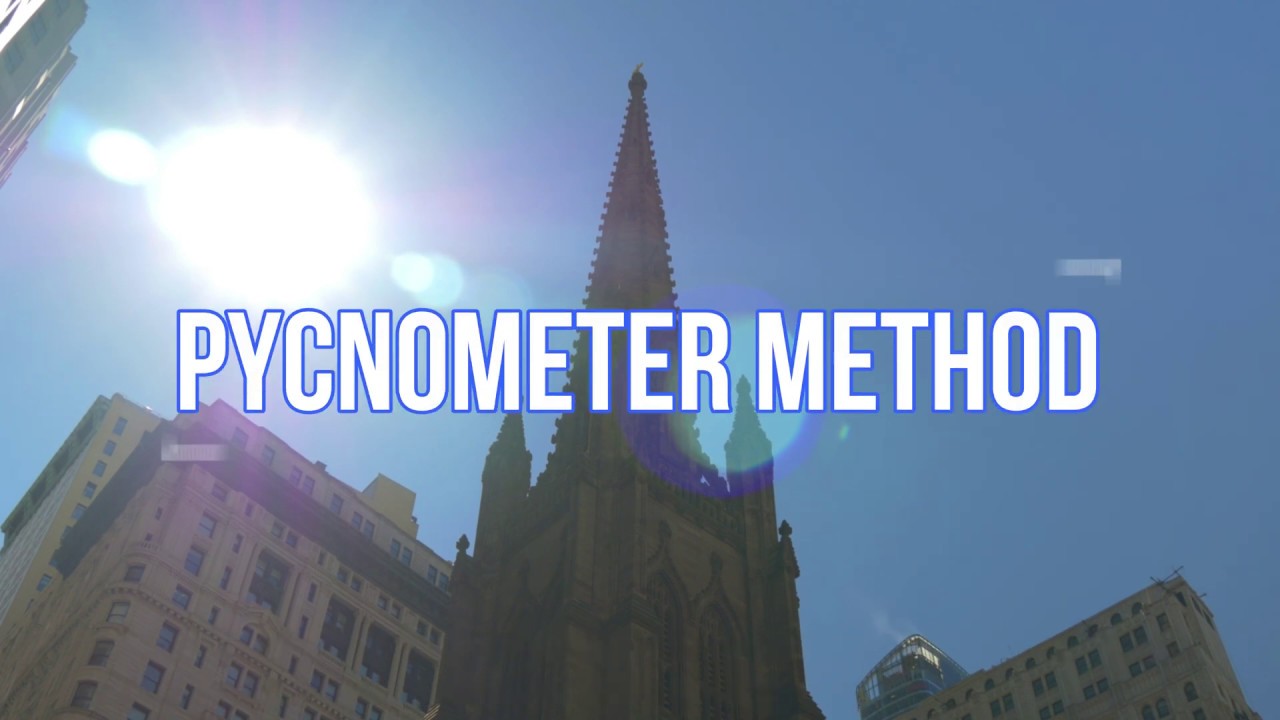 Pycnometer Method | Moisture Content Tests | Soil Tests | Civil ...
