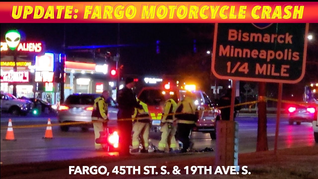 UPDATE: West Fargo Man In Fargo Motorcycle Crash - YouTube