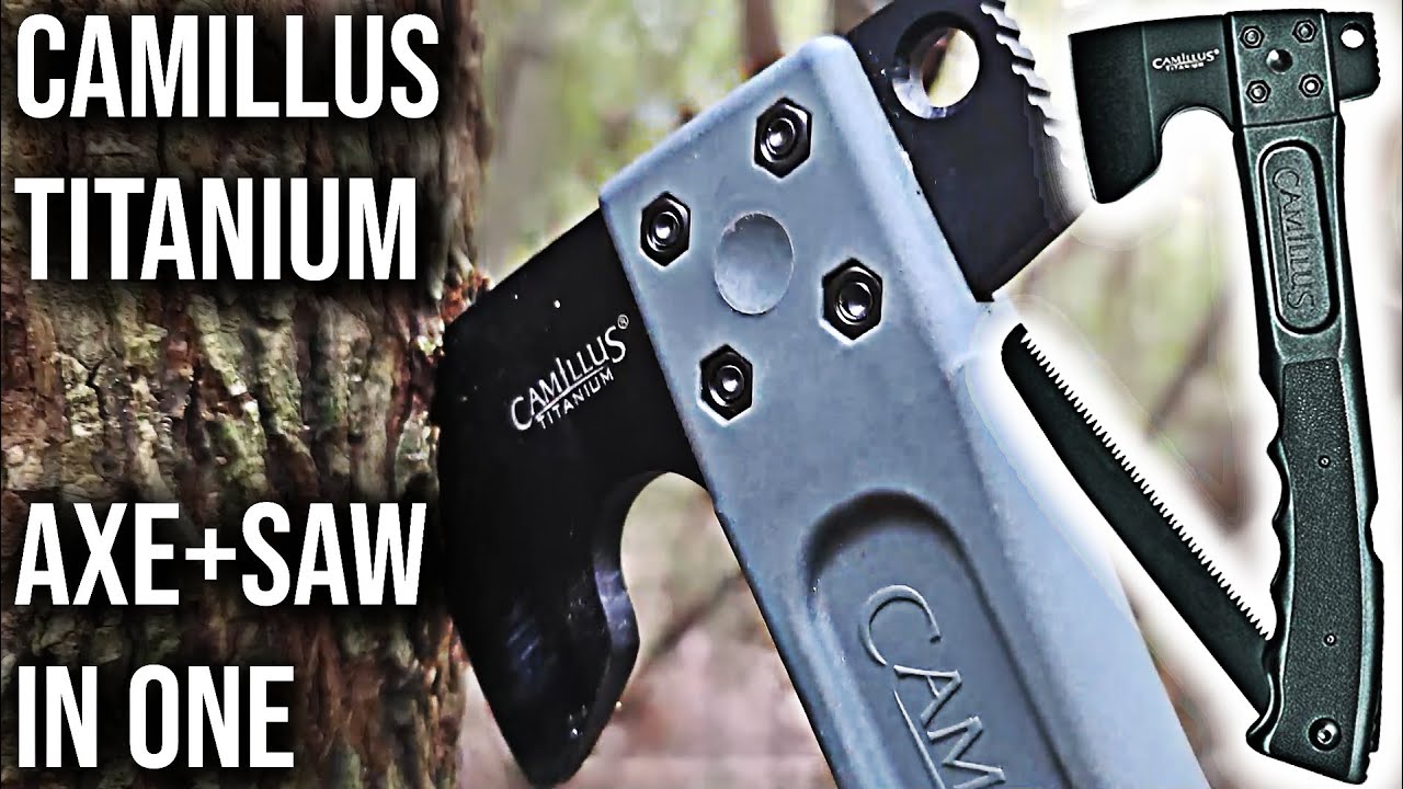 Camilus Titanium saw + axe in one #camping #bushcraft - YouTube