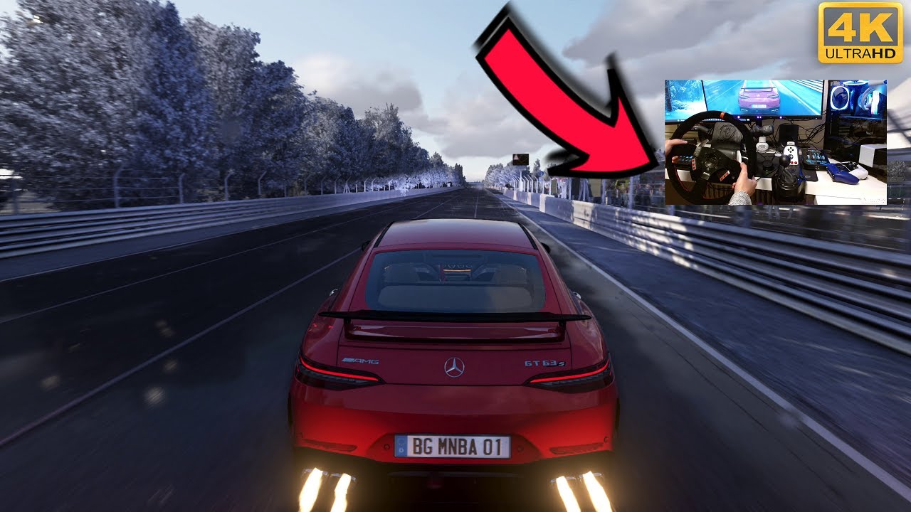 4K|RTX 3090| ASSETTO CORSA MERCEDES-AMG GT63S NORDSCHLEIFE SNOW - YouTube