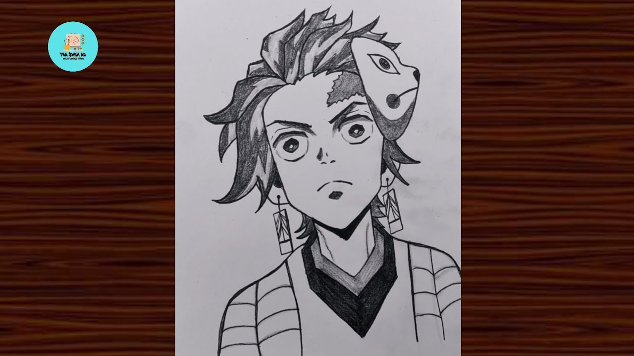 How To Draw Tanjiro kamado||Anime step by step||Easy Drawing ideas for ...