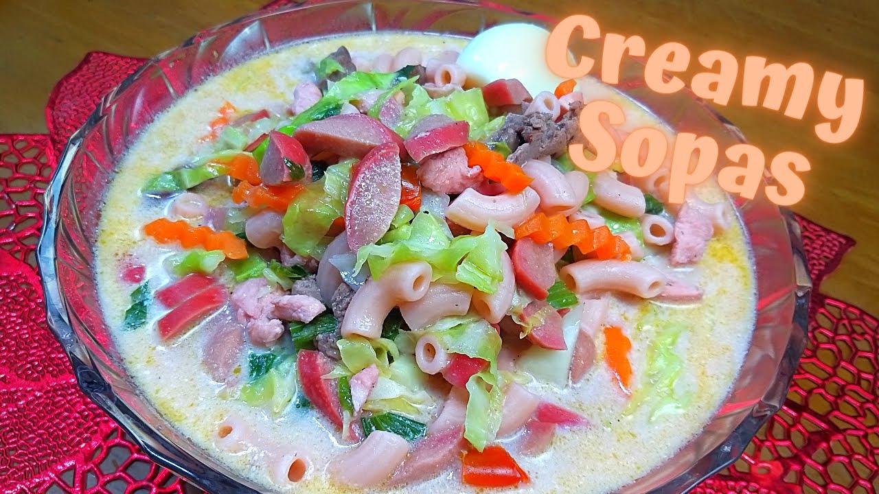 CREAMY SOPAS - YouTube