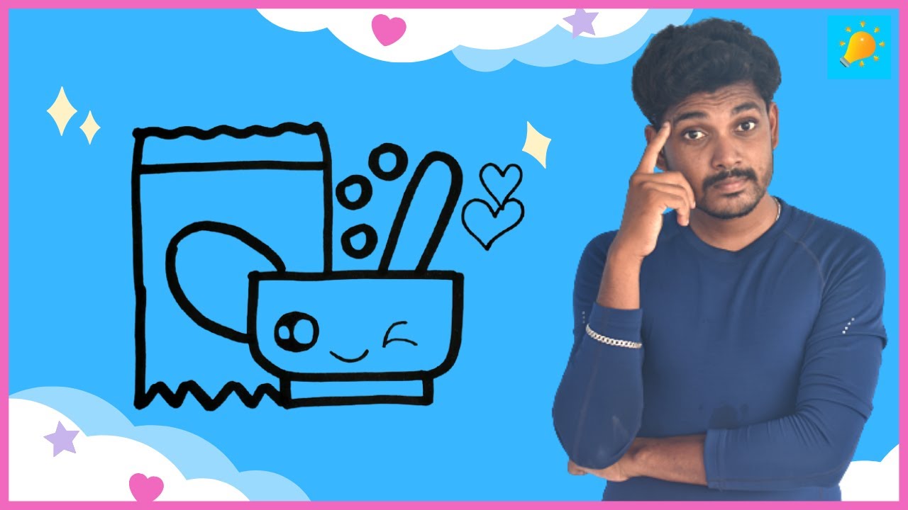 How to Draw Cute Cereals | Easy Drawing | 1 Minute Art - YouTube