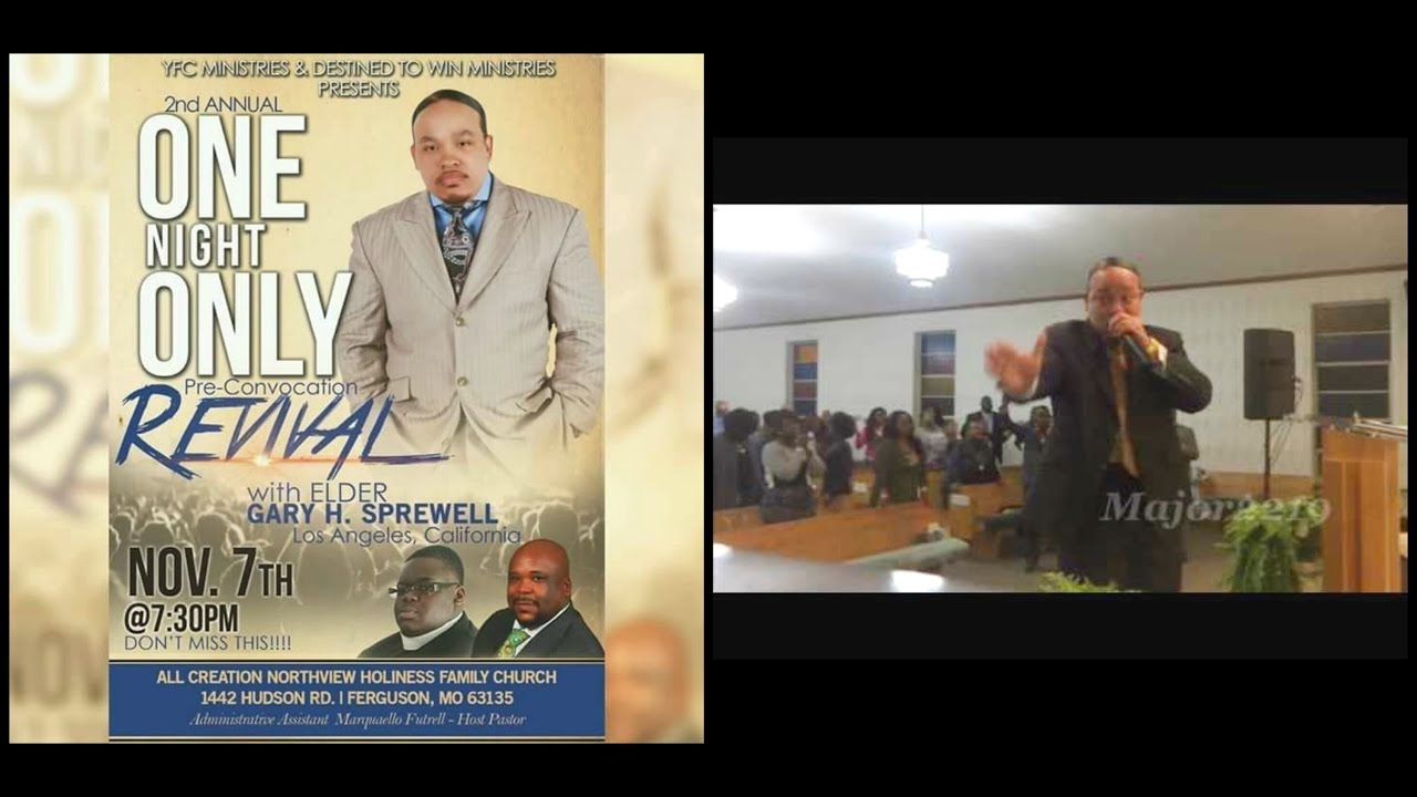 Prophet Gary Sprewell Pre Convocation Revival 11/7/2016 - YouTube