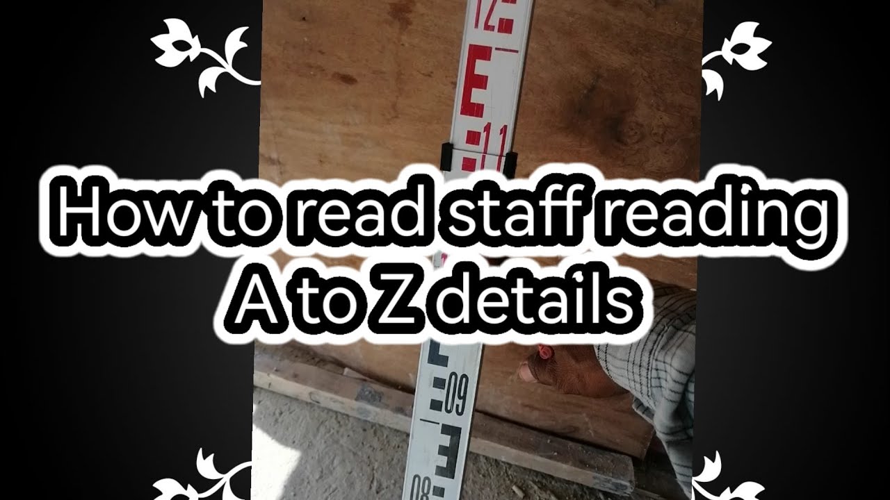 how to read staff reading in auto level #level #autolevel #survey #jobs ...