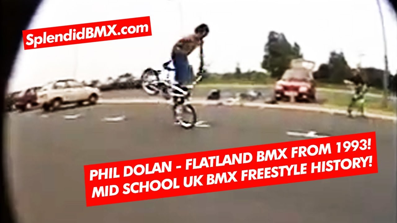 Phil Dolan Flatland Mid School UK BMX Freestyle 1993 Tricks Video ...