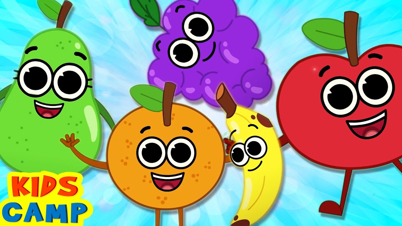 Ten Little Fruits Jumping | Best Learning Nursery Rhymes & Kids Songs ...